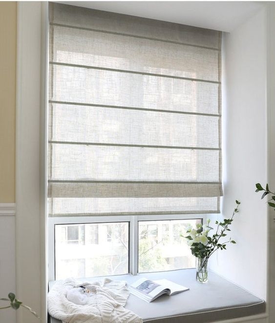 Estore Romano - Tecido Subtil - Translúcido